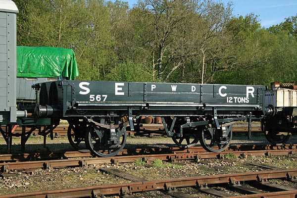 Bluebell Railway Wagons - SECR 12 Ton 2-plank Ballast Wagon 567